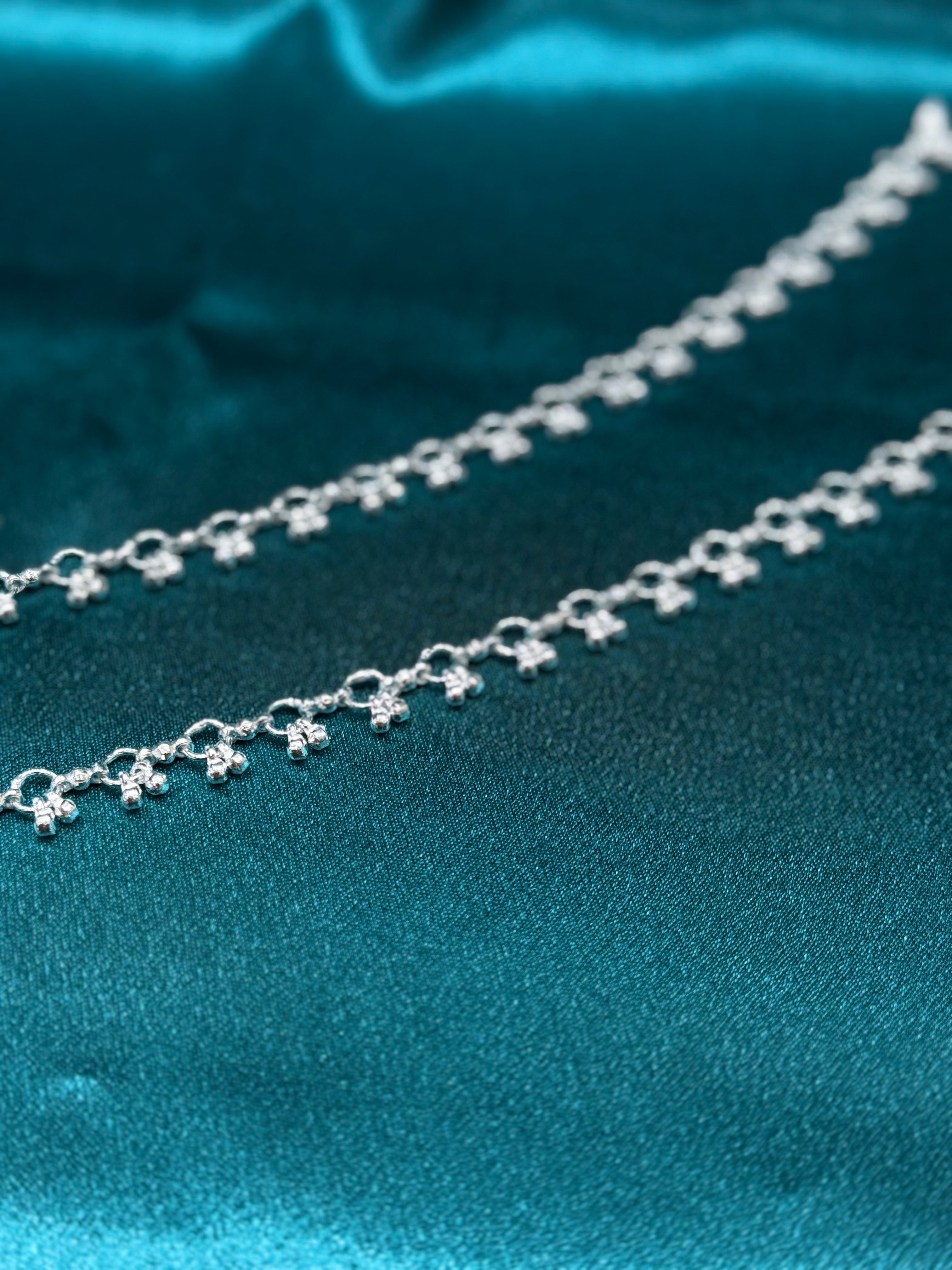 Women's Fancy/Designer Silver Anklets – Jaura Jewellers